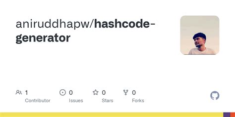 Github Aniruddhapwhashcode Generator