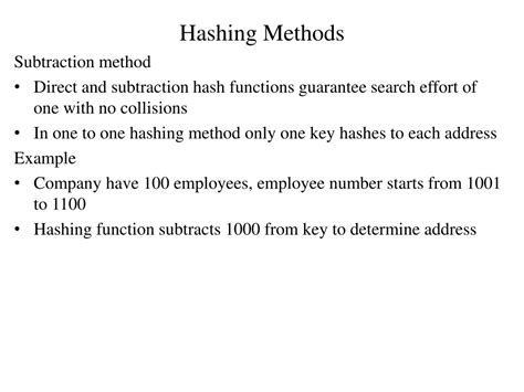 Ppt Key To Data Mapping Understanding Hashing Techniques Powerpoint