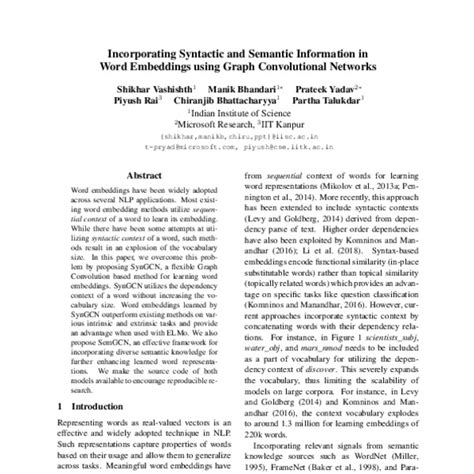 Incorporating Syntactic And Semantic Information In Word Embeddings