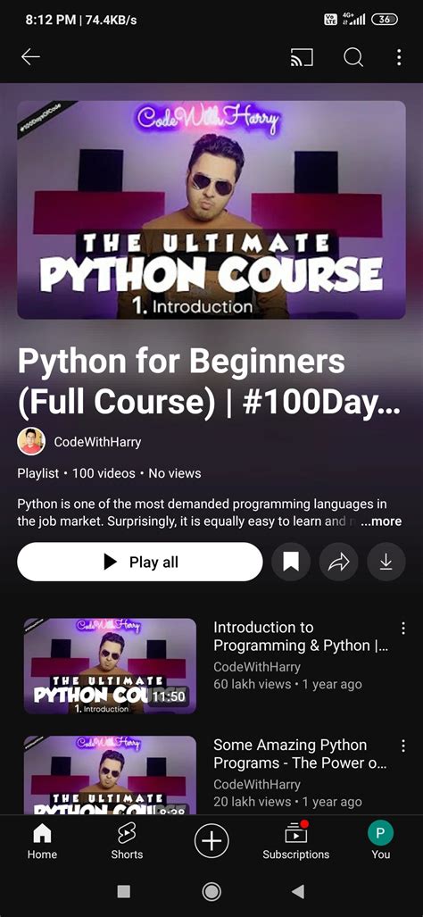Pranav R On Linkedin Pythonprogramming Codewithharry