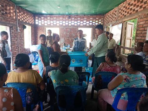 သံဖြူဇရပ်မြို့နယ် ရသေ့တောင်ကျေးရွာ၌ လေဘေးသင့် အိမ်ထောင်စု ၂၂ စုအား ကယ် ဆယ်ရေးသုံးပစ္စည်းနှင့