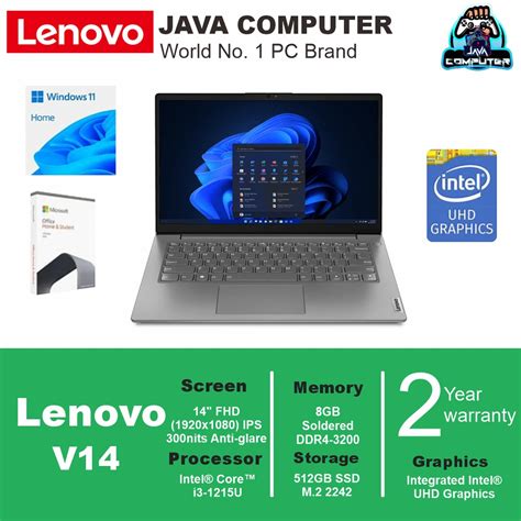 Lenovo V14 G3 Iap 82ts00jmid I3 1215u 8512w11ohs14 Fhdiron Grey