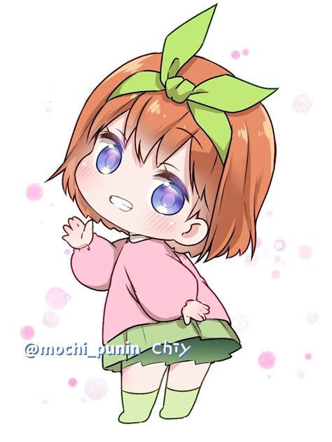 Chibi Yotsuba ☘️💚 Gambar Karakter Gambar