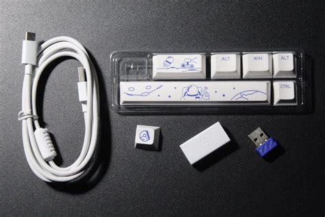 Modded Wireless Spaced Themed Mechanical Keyboard Computers Tech Parts Accessories