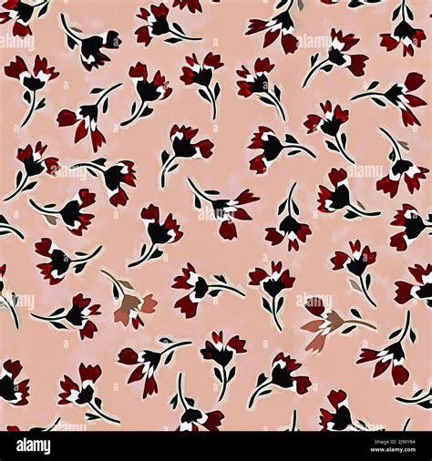 Textile And Wallpaper Patterns A Printable Digital Illustration Work Floral Print Designs