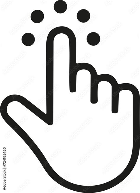 Computer Line Mouse Click Cursor Hand Icon And Loading Icons Cursor Icon Vector Illustration
