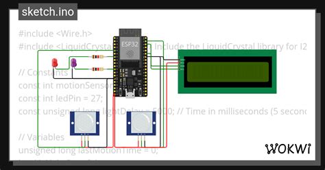 Pir Motion Sensor Wokwi Esp32 Stm32 Arduino Simulator