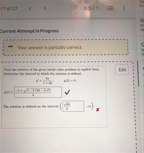 Solved Current Attempt In Progress Your Answer Is Chegg
