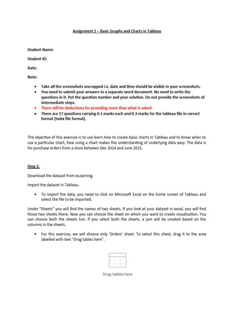 Assignment 1 Charts In Tableau Pdf Chart Microsoft Excel