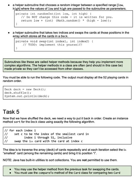 Task 1 Write A Class Whose Instances Represent A