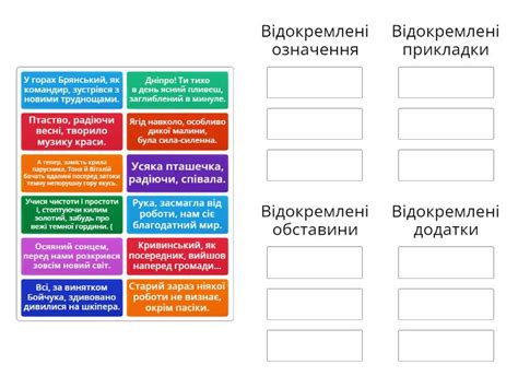 Відокремлені члени речення повторення Group Sort