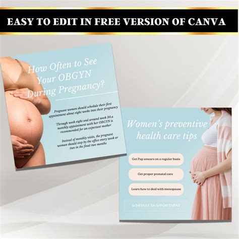 Gynecology Obstetrics And Gynecology OB GYN Health Template Instagram Content Instagram