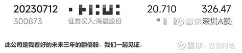 市场与海晨，真给机会 之前在2023年8月分析海晨，低估的海晨，期待翻倍，对海晨持有价格20元很满意，没想到市场在2024年却来了更猛烈的下跌