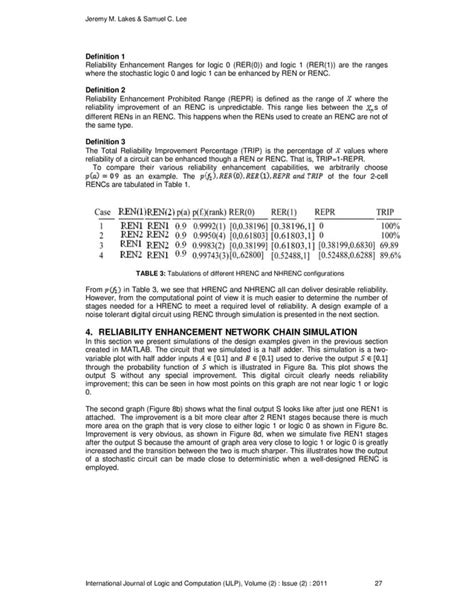 Reliability Improvement In Logic Circuit Stochastic Computation Pdf