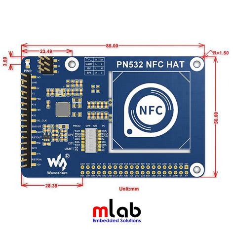 PN NFC HAT Cho Raspberry Pi I C SPI UART