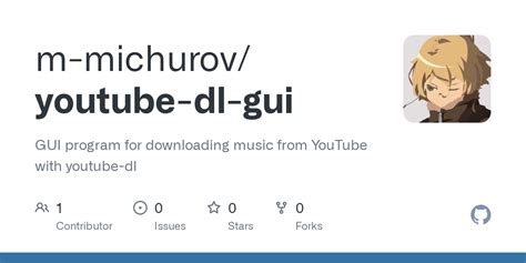 Github M Michurovyoutube Dl Gui Gui Program For Downloading Music From Youtube With Youtube Dl