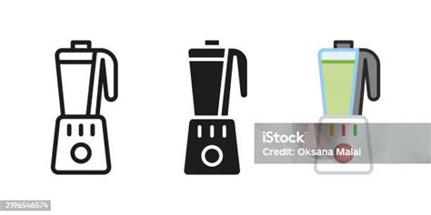 믹서 아이콘입니다 블렌더 벡터 일러스트 레이 션 과즙 짜는기구 기호입니다 젓는 셰이커 기호 전기 주방 가전 장치 픽토그램 요리 식품 분쇄기 기계 개요 검은 색과 컬러 개념