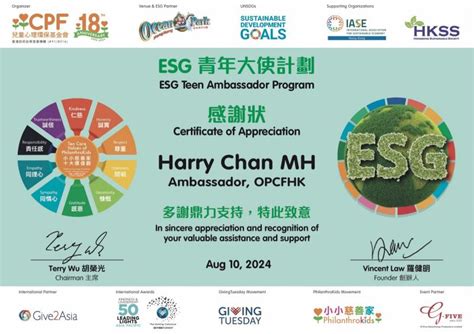 Esg Ambassador Cpf Oceanconservation Sustainability Gratitude