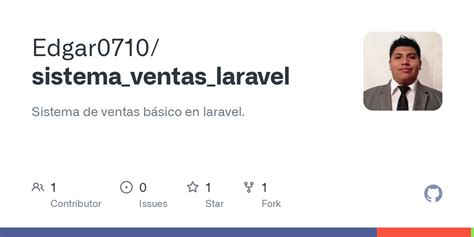 Github Edgar0710sistemaventaslaravel Sistema De Ventas Básico En