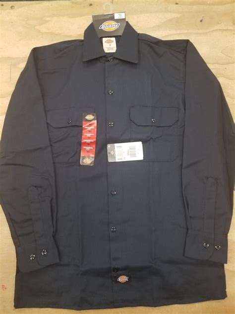Dickies Mens Long Sleeve Flex Twill Work Shirt Carrusel Uniforms And