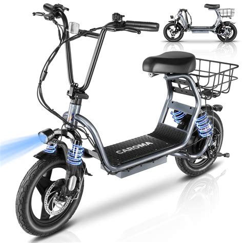 Caroma Electric Scooter Adults Foldable Electric Bike For Adults Peak