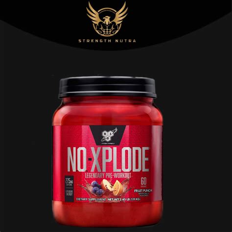 No Xplode Pre Workout 60 Servings For Energy And Strength Strength Nutra