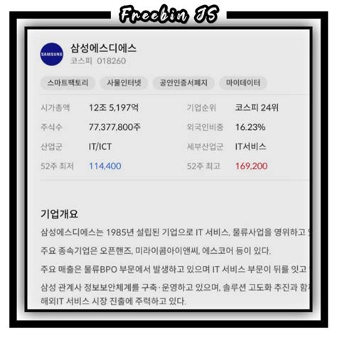 삼성에스디에스 목표 주가 전망 It 서비스 생성형 Ai Hpc 클라우드 관련주 대장주