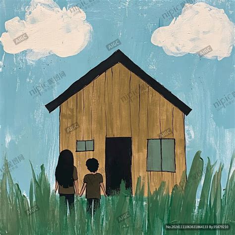 Ai创作图小夫妻插画 小屋装饰画 回家插画 两小无猜插画 小屋故事 那大镇力乍村插画 农家屋插画 兄妹背影 每日一画画 男孩女孩爱情插画 手绘回家 农家院绘画 情侣插画 背影插画 手绘小木屋