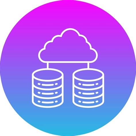premium vector cloud database icon