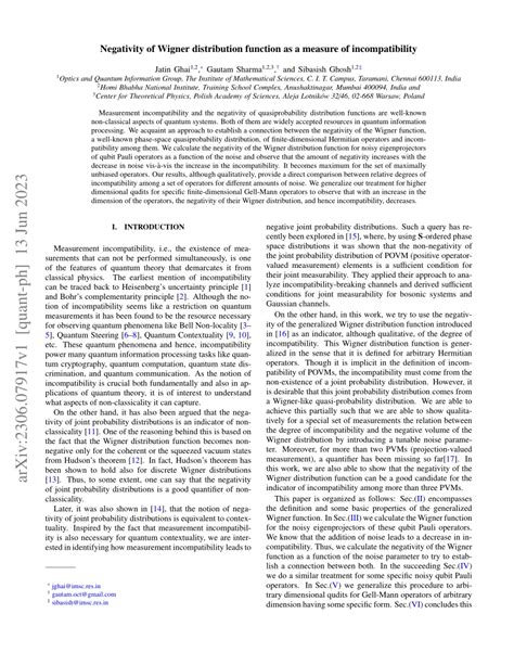 Pdf Negativity Of Wigner Distribution Function As A Measure Of