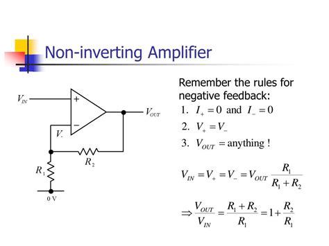 Non Investing Feedback Amplifier Circuit