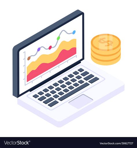 Financial Analytics Royalty Free Vector Image Vectorstock