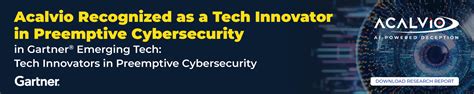 Emerging Tech Tech Innovators In Preemptive Cybersecurity