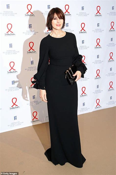 Monica Bellucci Oozes Glamour In An Elegant Black Gown Monica