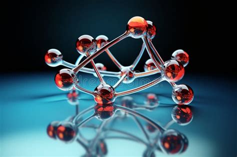 Round Water Molecules Connected With Each Other Generative Ai Stock Illustration Illustration