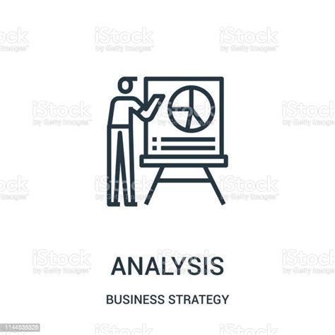 Analysis Icon Vector From Business Strategy Collection Thin Line Analysis Outline Icon Vector