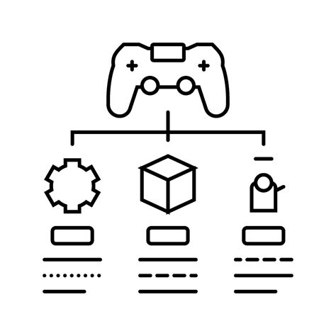 Concept Design Game Development Line Icon Vector Illustration 35268857