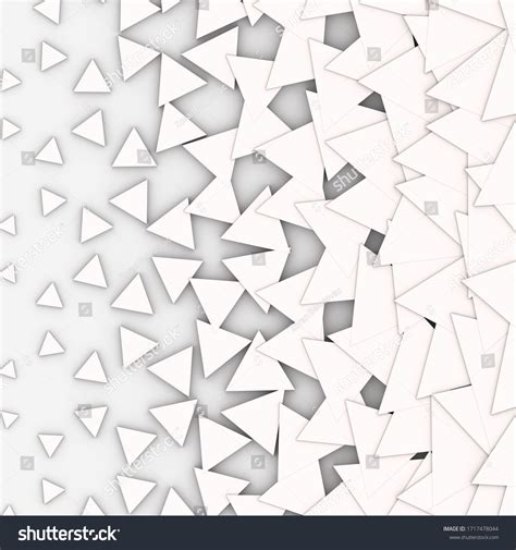 3d Illustration Parametric Triangular Pattern Stock Illustration