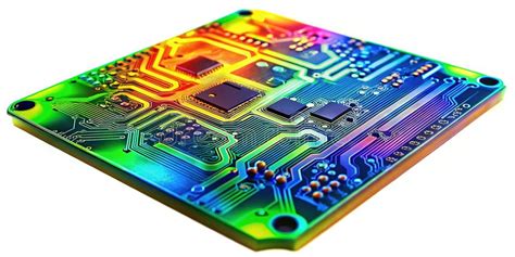 Thermal Imaging Of A Printed Circuit Board Detailed Temperature