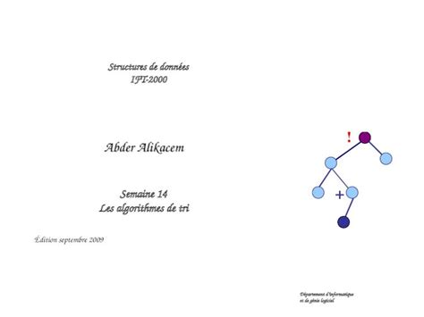 Ppt Structures De Données Ift 2000 Abder Alikacem Semaine 14 Les Algorithmes De Tri