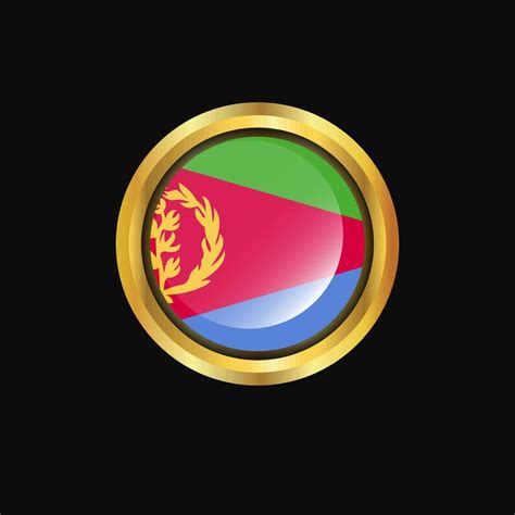 Eritrea Flag Golden Button 14202451 Vector Art At Vecteezy