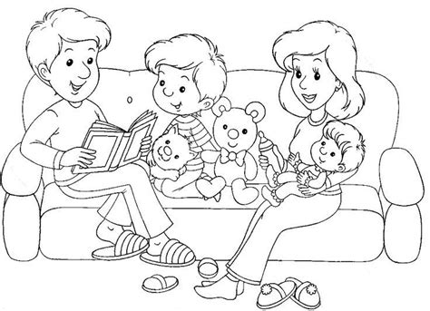 ภาพระบายสี หน่วยครอบครัว สมุดระบายสี การออกแบบเครื่องเขียน ใบงานอนุบาล