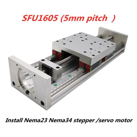 CNC Sliding Table Z Axis Stage Travel L Mm HGR Linear Guides SFU SFU Ball