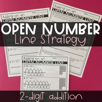 Adding On A Open Number Line By Teaching With Kaylee B TPT