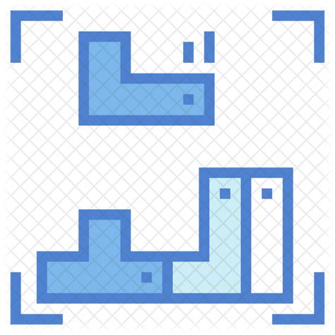 Tetris Icon Download In Colored Outline Style
