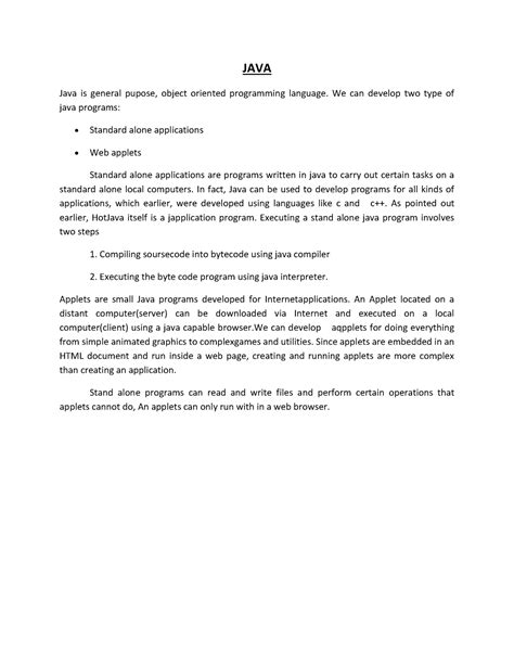 Java 1 Java Java Java Is General Pupose Object Oriented Programming Language We Can