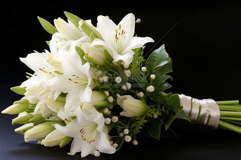 百合花束高清图片下载 正版图片600663633 摄图网