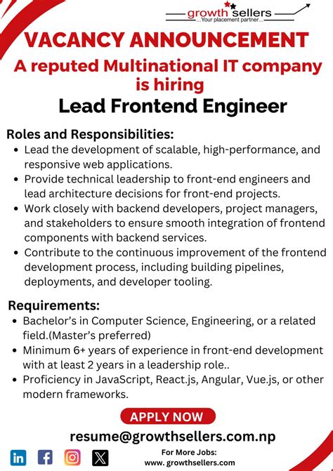 Frontendengineer Leadfrontendengineer Frontenddeveloper