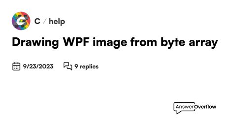 Drawing Wpf Image From Byte Array C
