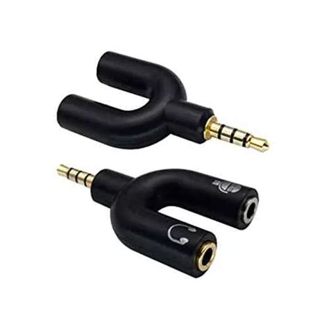 Audio Splitter Mm Jack Aux Cable Connect Mic Headphones Ido Lk